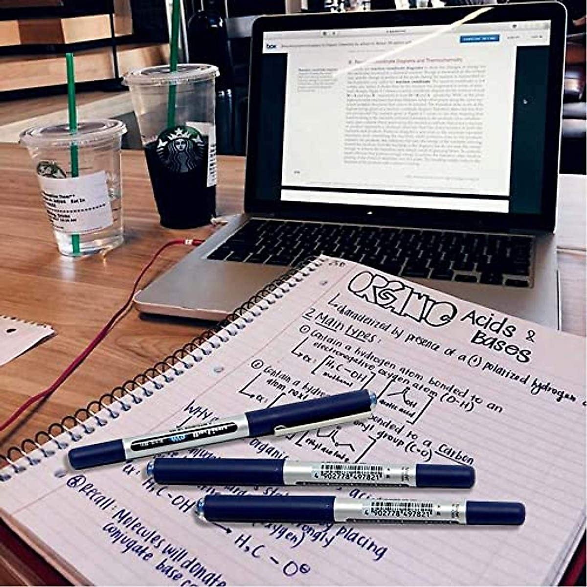 UNI-BALL EYE UB-150 BLUE [Pack of 3] MICRO 0.5mm TIP ROLLERBALL PEN