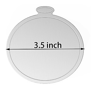 Hulless 80 Pcs 3.5 Inch Cake Boards Mini Round Cake Cardboard for Mousse Cupcake, Cake Dessert, Cake Decorating, Silver 9cm