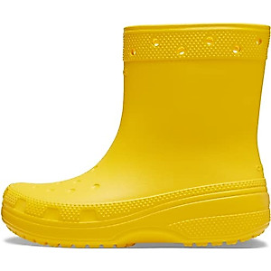Crocs Unisex Classic Rain Boots, Sunflower, Numeric_7 US Men