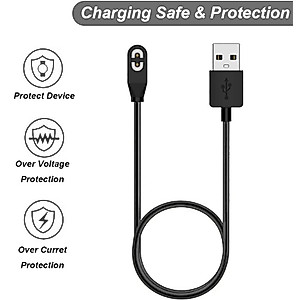 Charging Cable for Shokz OpenRun, OpenRun Pro, OpenRun Mini, AfterShokz Aeropex AS800, OpenComm ASC100SG, Replacement USB Charger Cable Cord Bluetooth Headphones Accessories (2Pack, 3.3ft/1m)