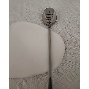Gift for Nana from Granddaughter Grandson Funny Nana's Coffee Spoon for Grandma Nana Coffee Tea Lover Gifts Spoon for Nana Grandmother Christmas Gifts Stainless Steel Spoons