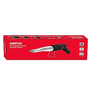 Gardtech Cordless Charcoal Fire Starter for Lighting Up Real Hardwood Charcoal, Rechargeable Flameless Fire Starters - Portable Fire Lighter Perfect for Grillers Barbeque Party Campfires