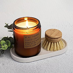 Decorative Bathroom and Vanity Tray - A Modern Concrete Tray to Beautifully Display Lotion & Soap Dispensers On Your Bathroom Counter - This Perfect Small Organizer Keeps Your Kitchen Area Neat