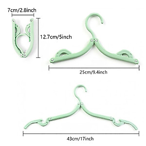 12pcs Travel Folding Hanger Household Multifunctional Portable Hanger
