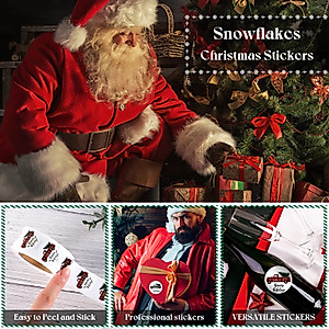 1500 Pieces Holiday Stickers Christmas Envelope Stickers Vintage Season Greetings Stickers Buffalo Check Plaid Pickup Truck with Tree Holiday Stickers for Envelopes Retro Winter Labels