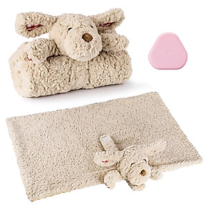 Moropaky Heartbeat Toy Puppy Heartbeat Blanket for Dog Anxiety Relief, Heartbeat Stuffed Animal for Puppy Calming Aid Behavioral Aid, Comfort Cuddle Toy for Dogs Cats Pets…