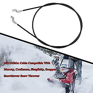 Wanotine 1501123MA Upper Drive Clutch Cable for Murray Craftsman Front Wheel Drive 2-Stage Snow Thrower Snowblower 1501123 MT1501123MA