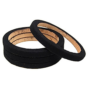 Pipeman's Installation Solution 2 Pair 8" MDF Wood Speaker Mounting Spacer Rings Black Carpet Car Audio