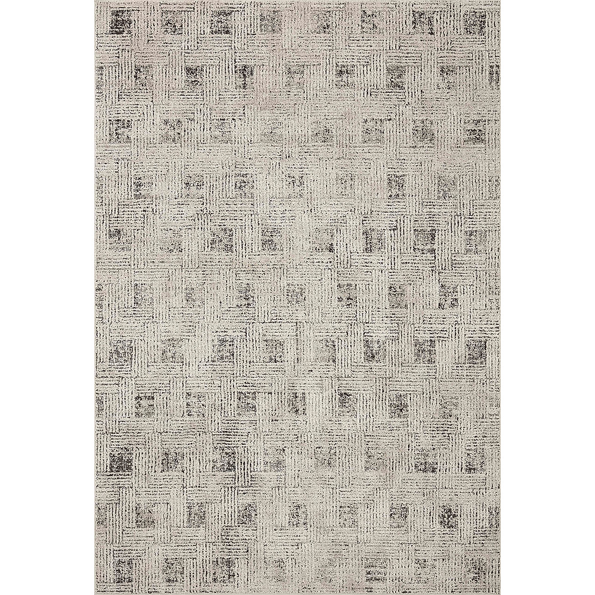 Loloi II Kamala Collection KAM-01 Grey/Graphite 4'-0" x 6'-0" Accent Rug
