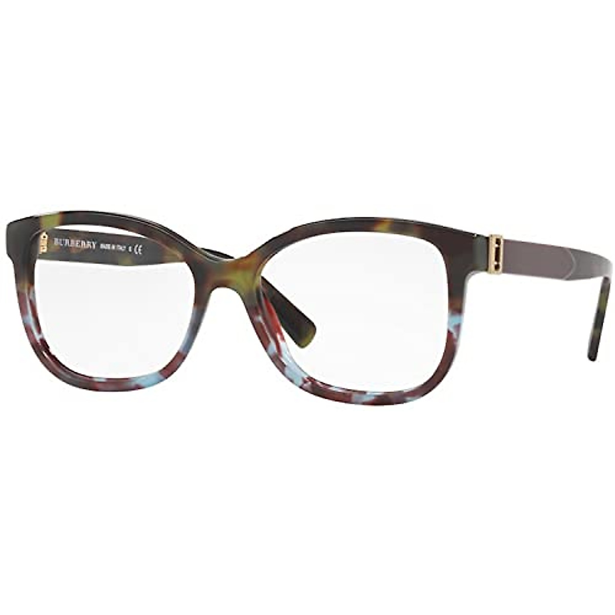 Eyeglasses Burberry BE 2252 3636 Green Havana/Clear Lens