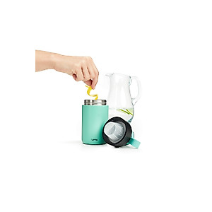 Lékué Go Insulated Bottle, 16.9oz, Gray