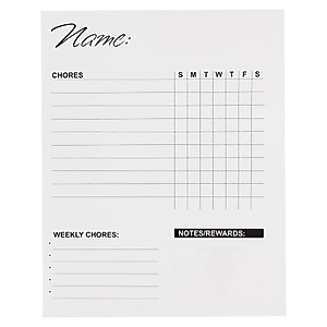 Habit Tracker Chores Chart for Kids, Dry Erase Board Behavior Chart for Multiple Kids 3 Pack, Incentives Chore Chart for Multiple Kids Dry Erase Magnetic (Chore Chart for Kids 1 Pack)