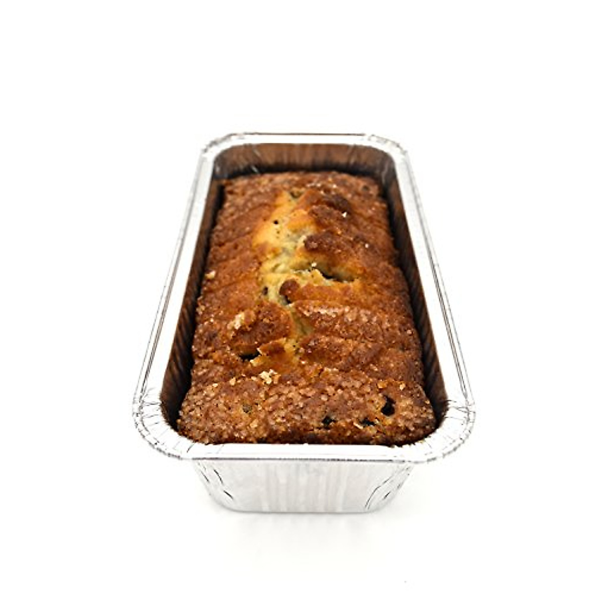 Fig & Leaf (60 Pack) Premium 2-LB Bread Loaf Baking Pans - 8.5" x 4.5" x 2.5" l Heavy Duty l Disposable Aluminum Foil Tins for Cakes Meatloaf Lasagna