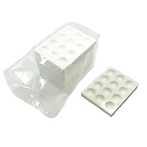 EISCO 10PK Spot Plates, 12 Wells - Polyethylene, Premium Hard Plastic