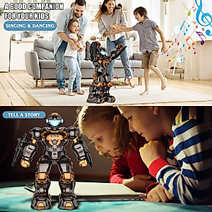 PP PICADOR Programmable Smart RC Robot Toy for Kids 5-10, Gesture Sensing, 2.4Ghz Remote, Chargeable Robotics Kit - Birthday Gift (Matte Metallic)