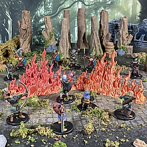 Extruded Gaming Wall of Fire Spell