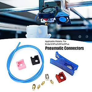 Pneumatic Connectors, Easy Installation 3D Printer PTFE Tube Large Extrusion Force for 5Pro for Ender3 for 3Pro