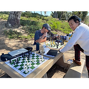 Bobby Fischer Ultimate Chess Pieces Set, Staunton Plastic Tournament Chess Set -Extra Queens, Triple Weighted