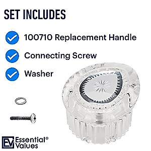 Aftermarket Compatible Moen Shower Handle Replacement (100710) Tub & Shower Knob - Compatible Moen Posi Temp Handle Kit