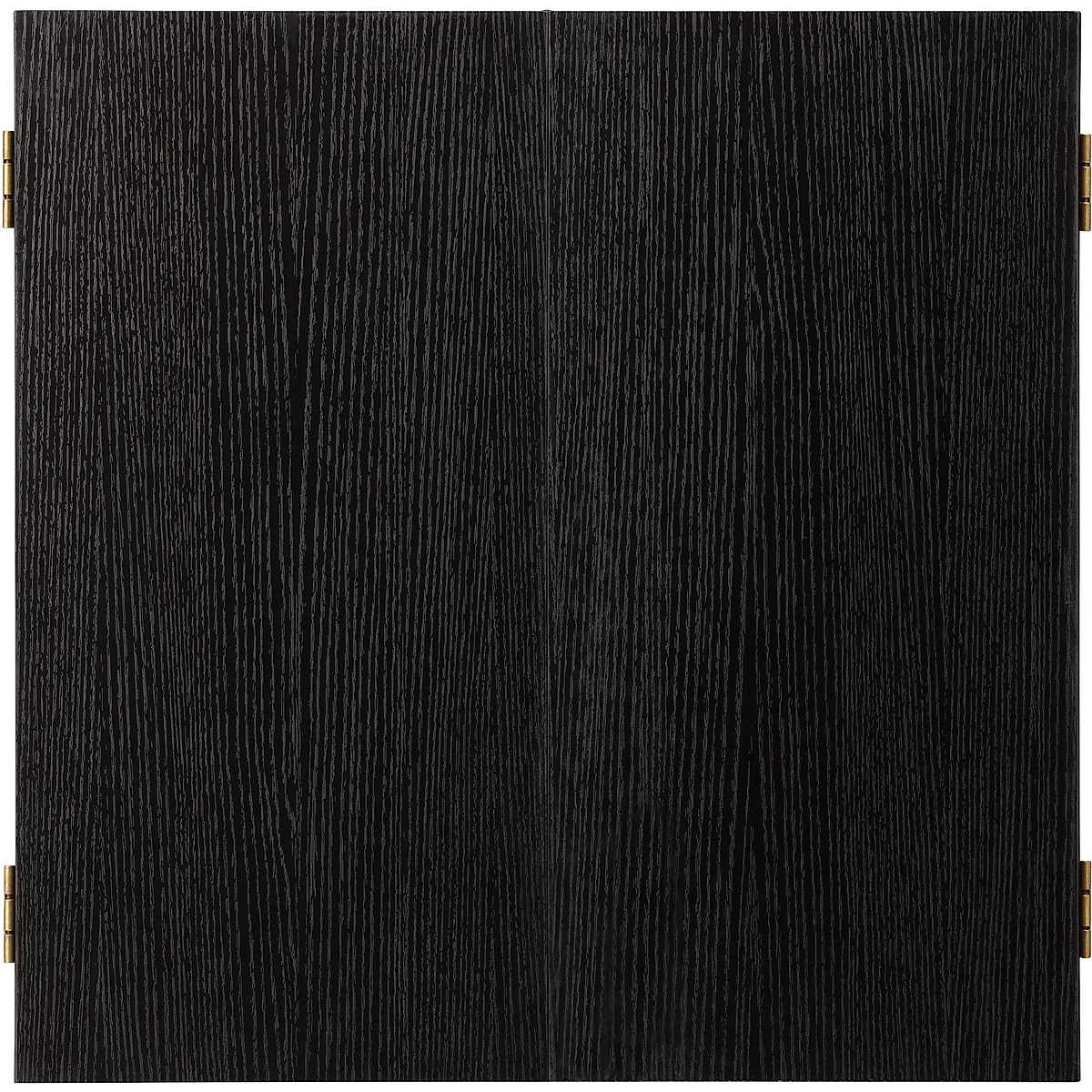 Viper Hideaway Cabinet & Steel-Tip Dartboard Ready-to-Play Bundle, Reversible Standard and Baseball Game Options with Two Sets of Steel-Tip Darts and Chalk Scoreboards, Black Matte Finish