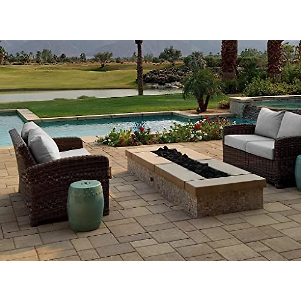 Cinnamonee Patio Cushion Cover Outdoor Seat Chair Covers Water Repellent Slipcovers Indoor Square Slip Covers with Zipper for Sofa Couch (Grey, 18x16x4), 2 Count (Pack of 1)