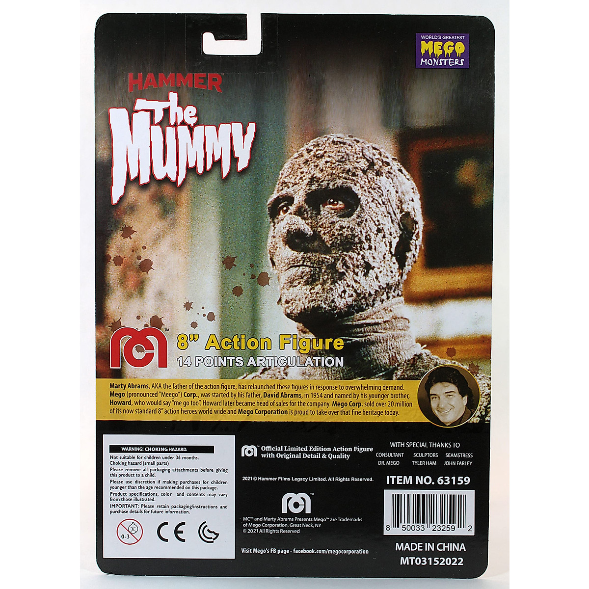 MEGO CORPORATION Hammer Mummy 8-Inch Action Figure