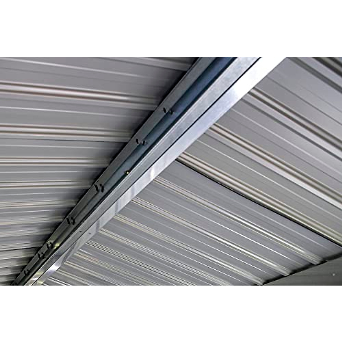 Metal Outdoor Galvanized Steel Storage Shed with Lockable Doors for Backyard or Patio Storage of Bikes, Grills, Supplies, Tools, Toys, for Lawn, Garden, and Camping, Tan (5x3)