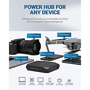 Omni 20+ Bundle AC/DC/USBC Power Bank - Bundle with Protective Case and Fast Charger | Battery Backup for Laptops: MacBook Pro/iPad Pro/Dell/Surface | Smart Devices:iPhone/Samsung/DJI/Canon/Nikon/DSLR