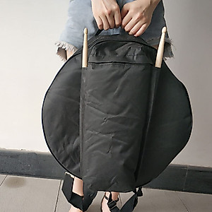 Drum Bag Snare Drum Bag Portable Oxford Cloth Drum Cases Backpack Snare Drum Accessories For Gigs Marching Band Storage And Transport 14inch Black