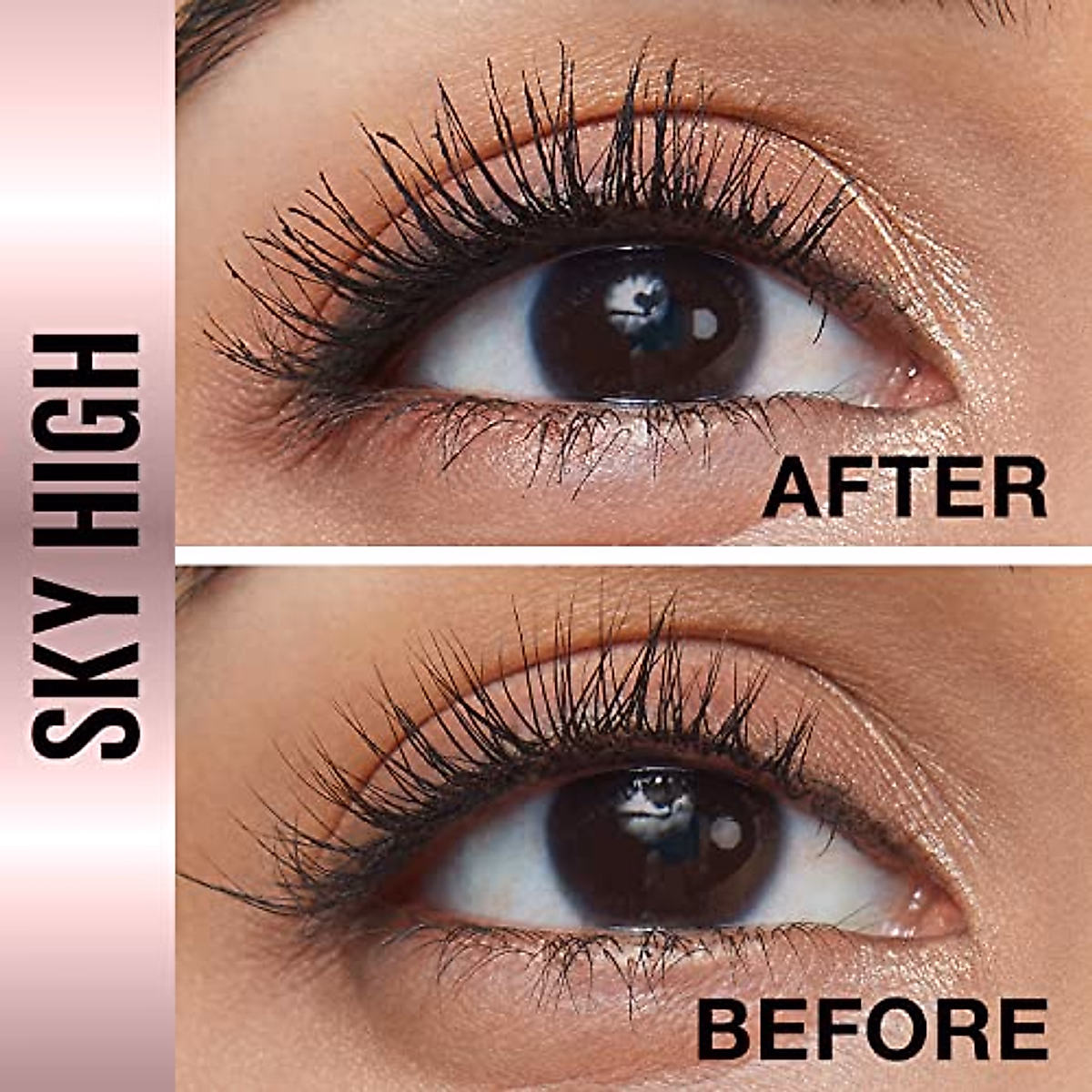 Maybelline New York Lash Sensational Sky High Mascara and Lifter Gloss Gift Set, Includes 1 Miniature Mascara and 1 Full-Size Lip Gloss, 1 Kit, Black