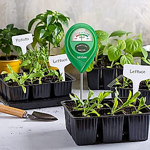 lehomle Soil Moisture Meter - Plant Water Meter - Moisture Meter for House Plants, Plant Care Tools-Green