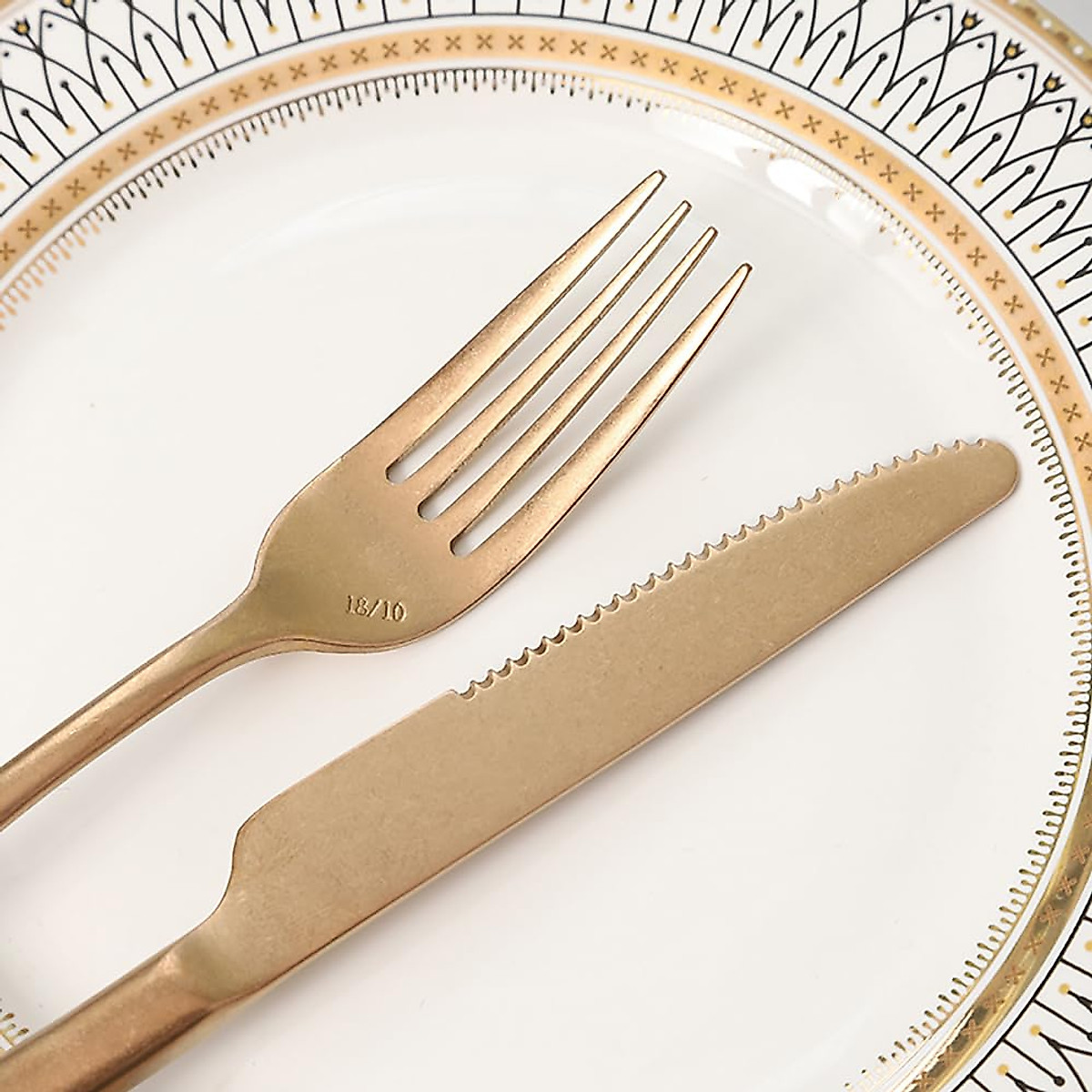 Utensil Sets for Kitchen 24 Pieces Silverware Set for 4 kitchen Utensils Set Utensils Flatware Stainless Steel Mirror Effect Formal Occasions Best Gift Combo Family Gatherings Silvery Z1