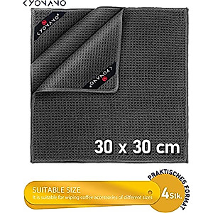 KYONANO Espresso Accessories - Barista Micro Cleaning Towels 4 Pack - Make The Perfect Coffee or Espresso - Coffee Accessories for Barista to Clean Steam Wand Coffee or Espresso Machine(12''x12'')