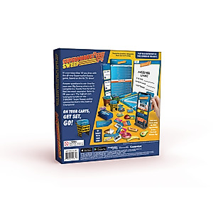Supermarket Sweep Game, Race Against Time, Grab The Priciest Products to Win, Question Categories from TV Show, Aisle of Champions, On Your Carts, Get Set, Go, Ages 12+