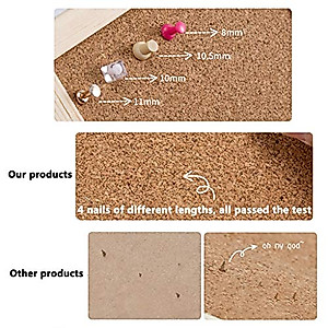 Cork Board Photo Wall, Desktop Message Board, Home Wall Hanging pin Board, Bulletin Board Display Board（15.7x11.8 in）