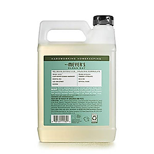 MRS. MEYER'S CLEAN DAY Liquid Dish Soap Refill, Biodegradable Formula, Basil, 48 fl. oz
