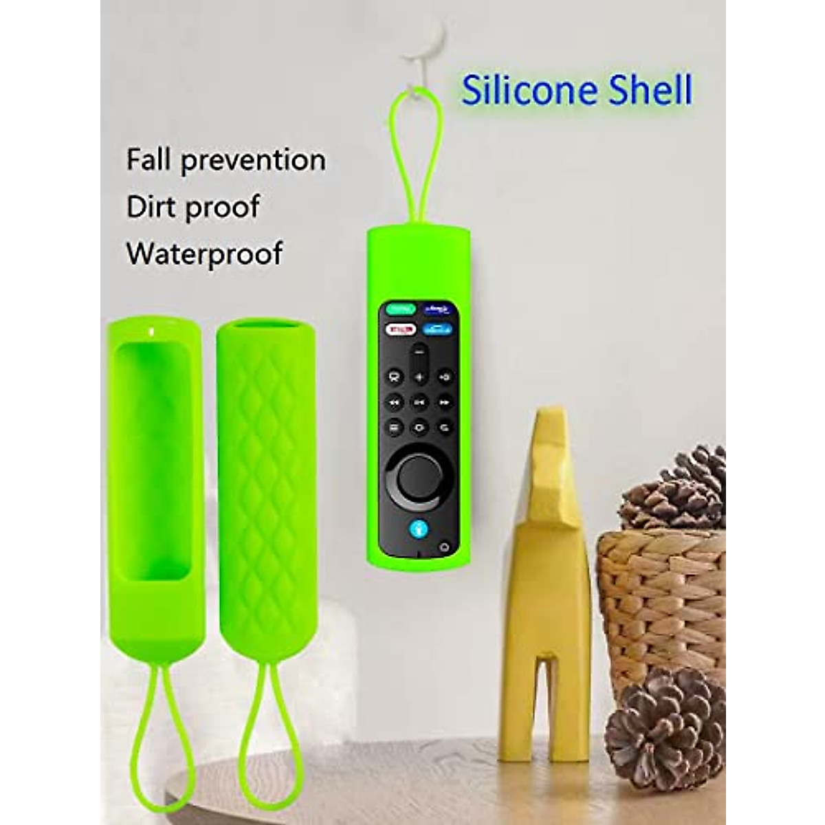 Voice Remote Control Replacement Fire TV L5B83G with Cover Silicone Case, fit for Fire TV Lite, Fire TV Stick 4K Max/Bundle (2nd Gen and Later), Cube (1st Gen and Later), Fire TV (3rd Gen)