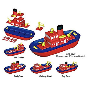 Magnetic Build-a-Boat High Seas Toy Play Set, 10 Pieces