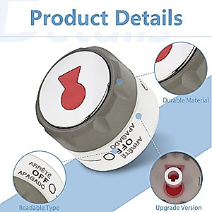 PalpitateC 91538 Control Knobs Compatible with Weber Summit 400/600 Grills Manufactured 2012 and Later, Fit for E-470, E-670, S-460, S-470, S-660, S-670, Lighted Control Knobs Set of 2