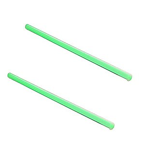 Fielect Green Straight Line Acrylic Round Rod Standard Plexiglas Tolerance Lightweight for DIY 10mm Diameter 250mm Height 2Pcs