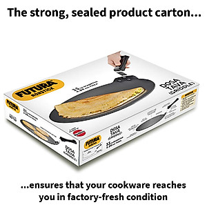 Hawkins Futura Nonstick Dosa Tava, Diameter 33 cm (13 inch), Thickness 4.88 mm (Black) NDT33