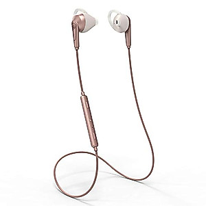 Urbanista Chicago Bluetooth Sports Earphones, High Performance, IPX4 Rated Water Resistant, Call-Handling with Microphone, Sport Carry Pouch, Rose Gold