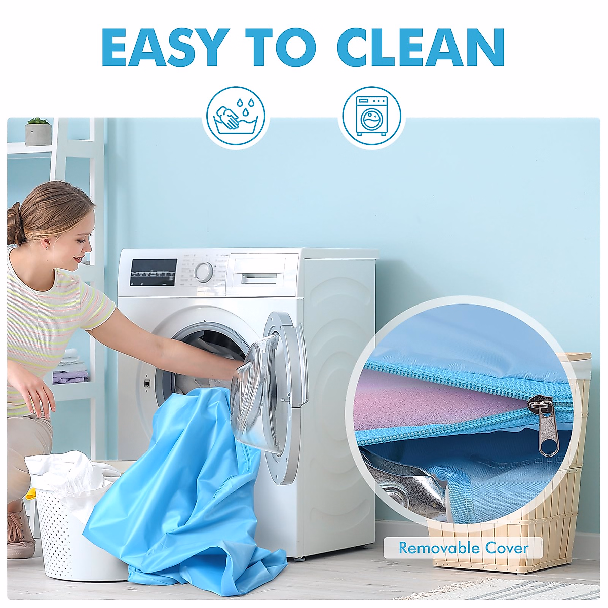 3 In 1 2 Pack Backpack Beach Tanning Lounge Chair with Face Hole Cushion Mattress Washable, Folding 6 Position Reclining Face Down Tanning Chair for Adults Reading Sunbathing Poolside, Blue, 2 Pack