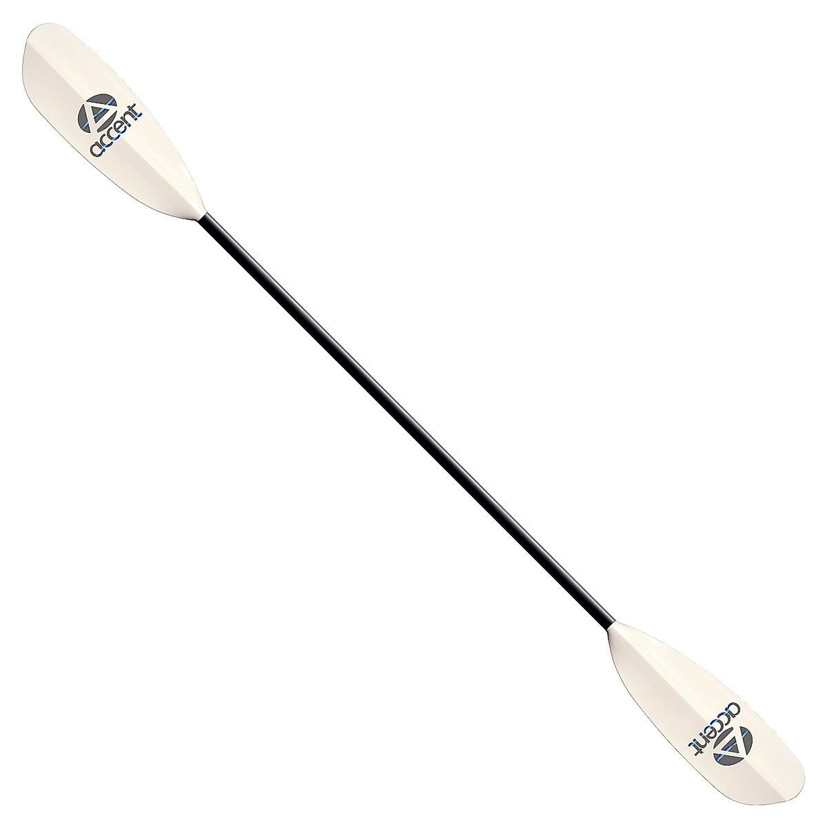 Accent Paddles Lanai Touring/Recreational Kayak Paddle (2 Piece), Black/Ivory, 230cm