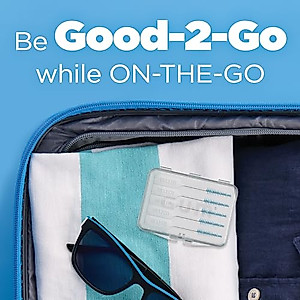 GUM Soft-Picks Wider Space, Easy to Use Dental Picks for Teeth Cleaning and Gum Health, With Convenient Carry Case, Dentist Recommended Dental Floss Picks, 100ct (6pk)