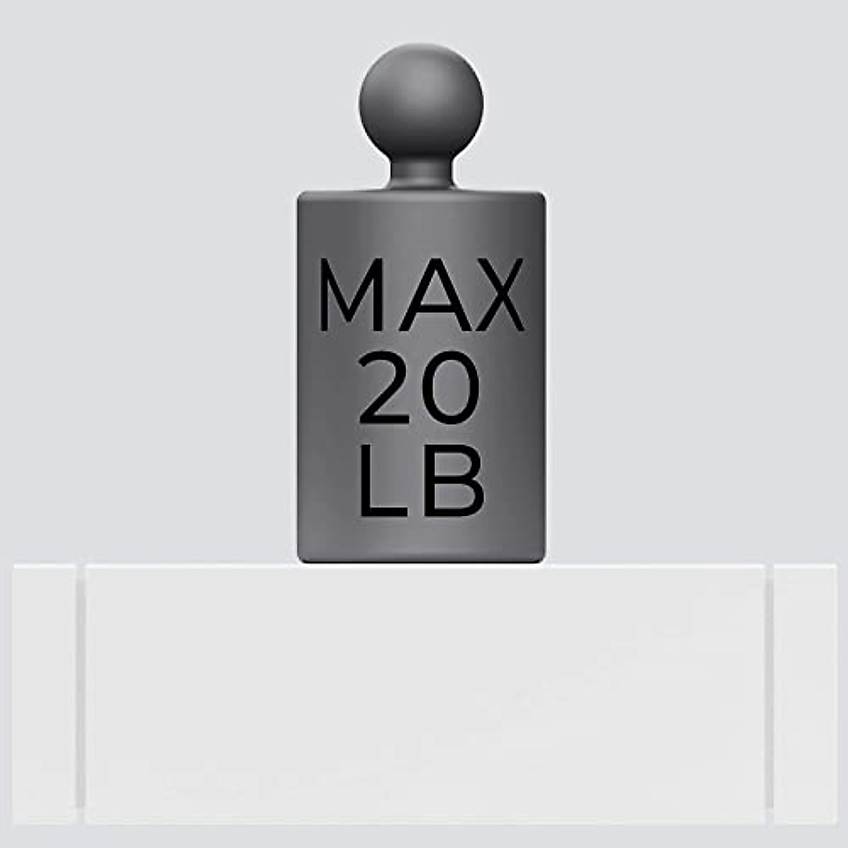 Fytz Design 3-Piece Set of Modern White Floating Shelves - Perfect for Living Room, Bedroom, Bathroom, Kitchen, and Office - M