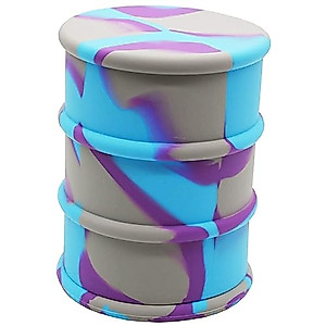 vitakiwi 500ml Large Silicone Containers with Barrel Shape Non-stick Food Storage Jar (5)