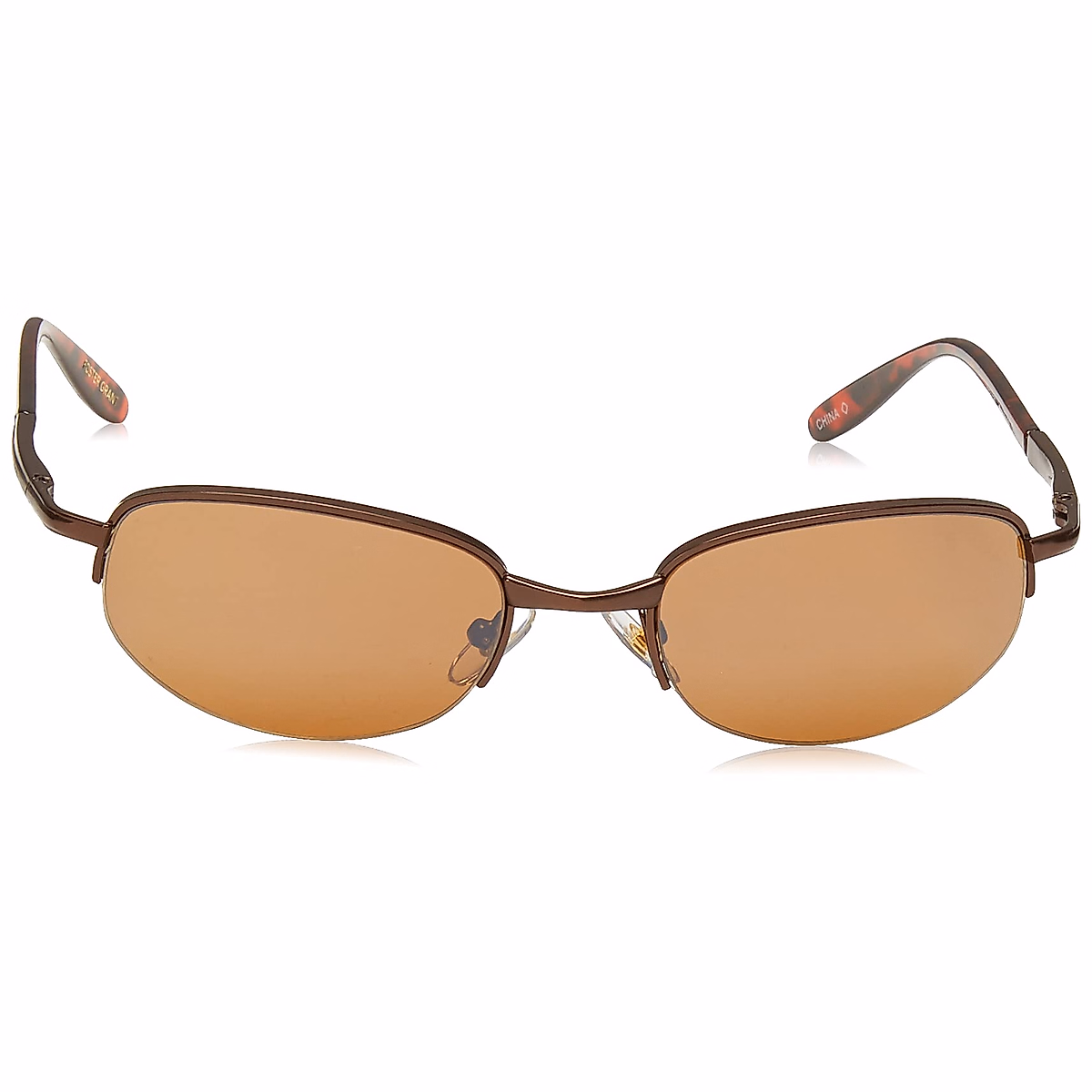 Foster Grant Men's Driver 52 Oval Sunglasses, Bronze/Brown, 54 mm