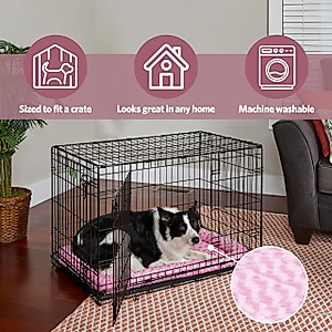 MidWest Homes for Pets Bolster Dog Bed 18L-Inch Pink Dog Bed or Cat Bed w/ Comfortable Bolster | Ideal for "Toy" Dog Breeds & Fits an 18-Inch Dog Crate | Easy Maintenance Machine Wash & Dry