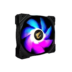 Gigabyte GP-AR140RFAN - AORUS 140mm Sleeve Bearing ARGB Computer Case Fan, Black